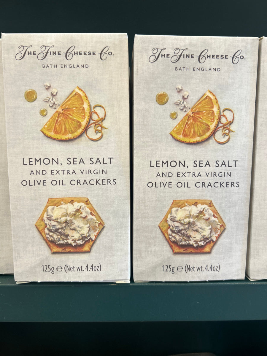 Lemon & Sea Salt Crackers by The Fine Cheese Co 125g – Cheese Celebration