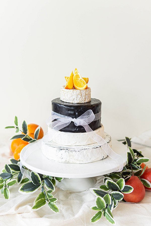 'Camilla' - 4 Tiered Cheese Wheel Cake and Tower | Cheese Celebration